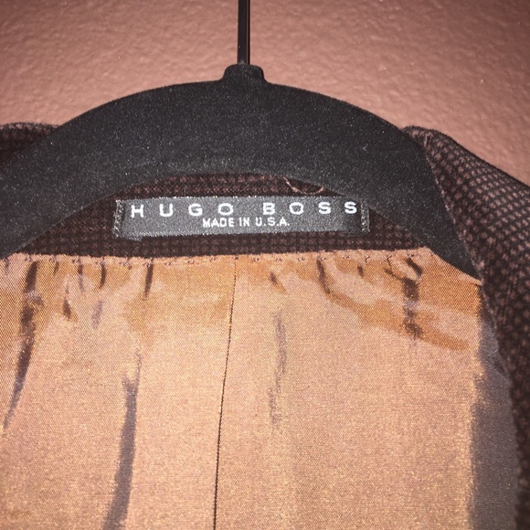 Hugo Boss | Suits & Blazers | Hugo Boss Velvet Chocolate Brown Jacket ...